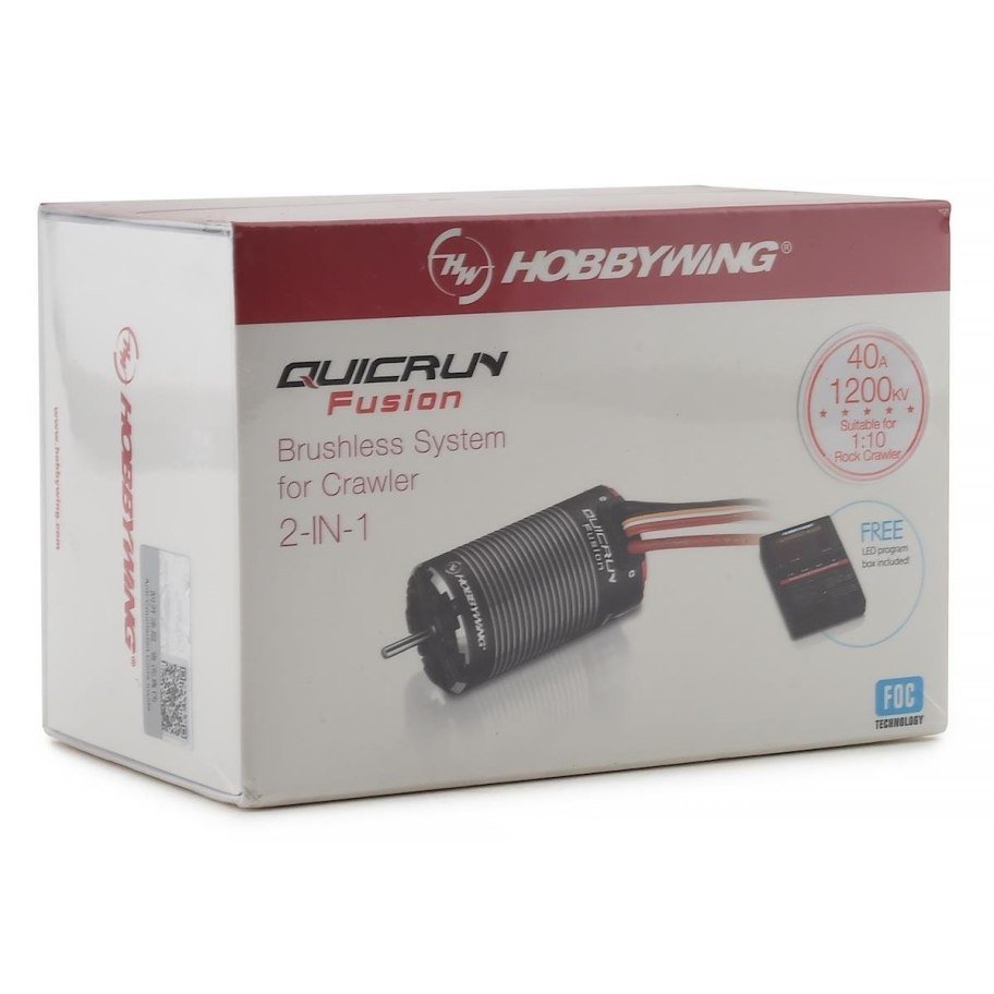 Combo Hobbywing Fusion 1800kv Brushless para Crawler