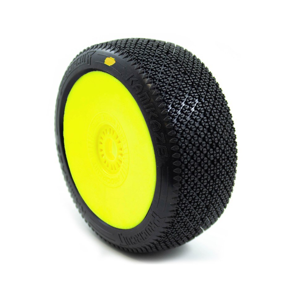 Procircuit Kamikaze Pre-Mounted Yellow Wheel | Big Bang Hobbies