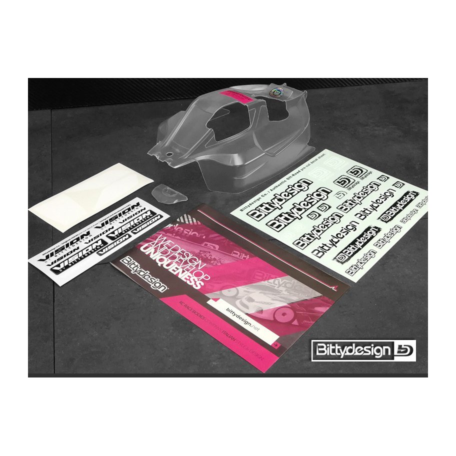 Bittydesign Vision Pre-Cut Mugen MBX8 Nitro Buggy Body | BBH